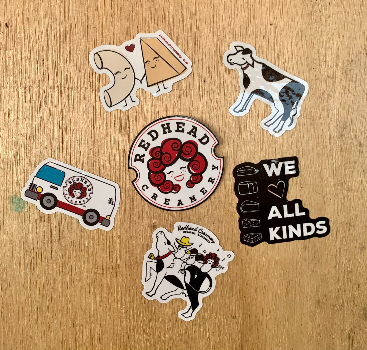 Redhead Creamery Vinyl Stickers